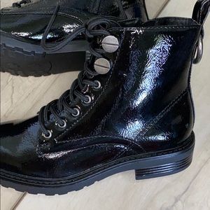 True Craft | Shoes | Nib True Craft Patent Combat Boots | Poshmark